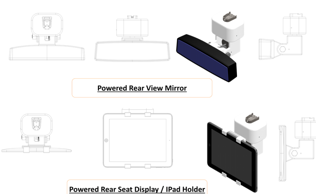 Design HMI | Power Adjust Mirror & Display