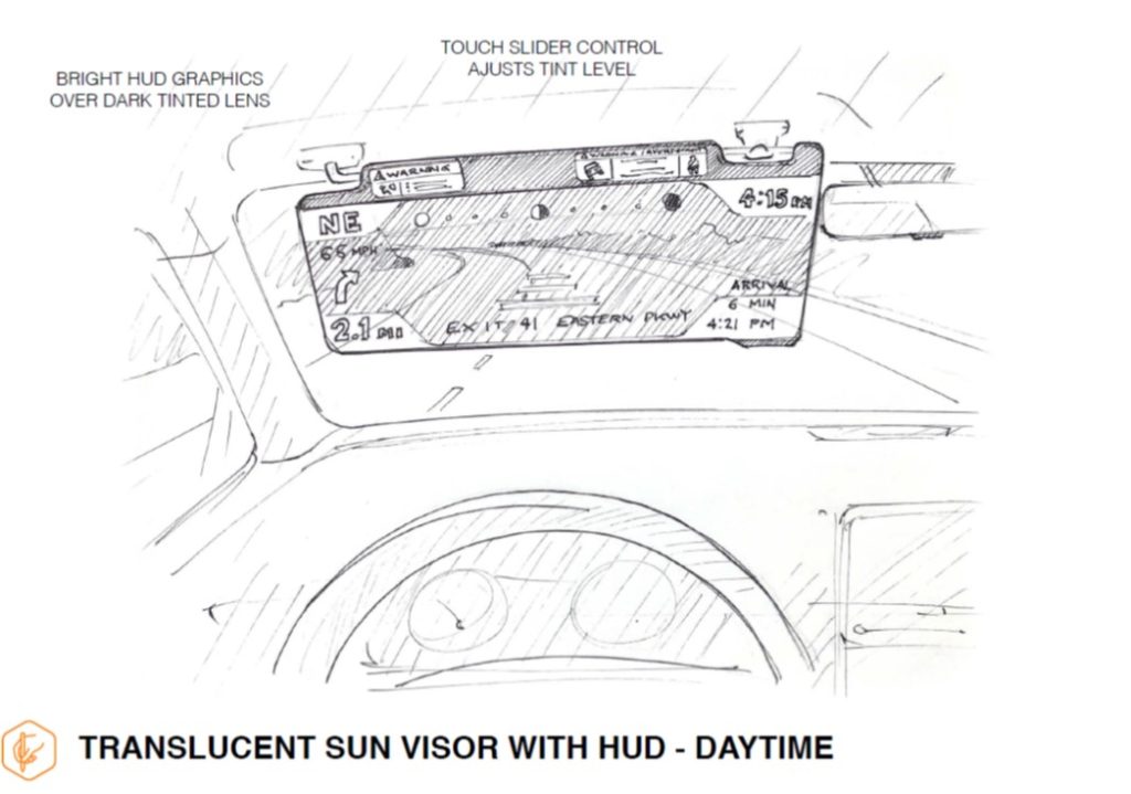 Design HMI | Wireless Translucent Sunvisor